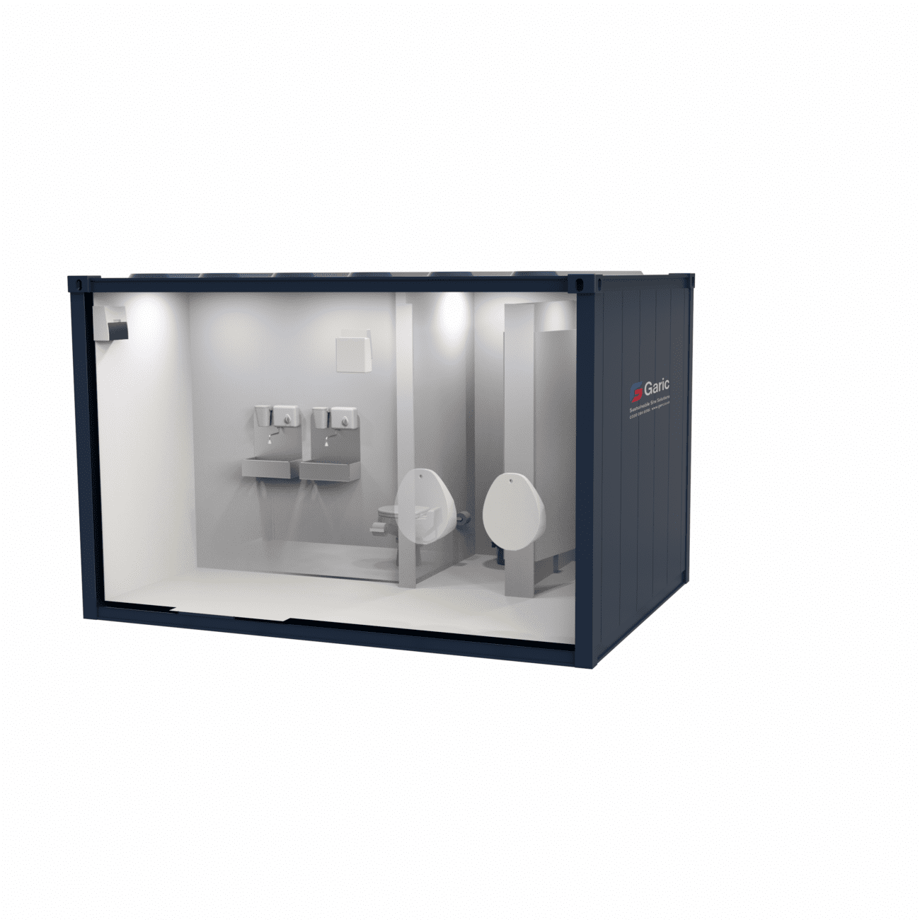 Site Toilets and Showers - 2+1 Toilet Block - Garic