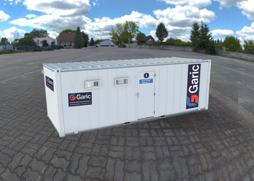 Site Toilets and Showers - 4+2 Toilet Block - Garic