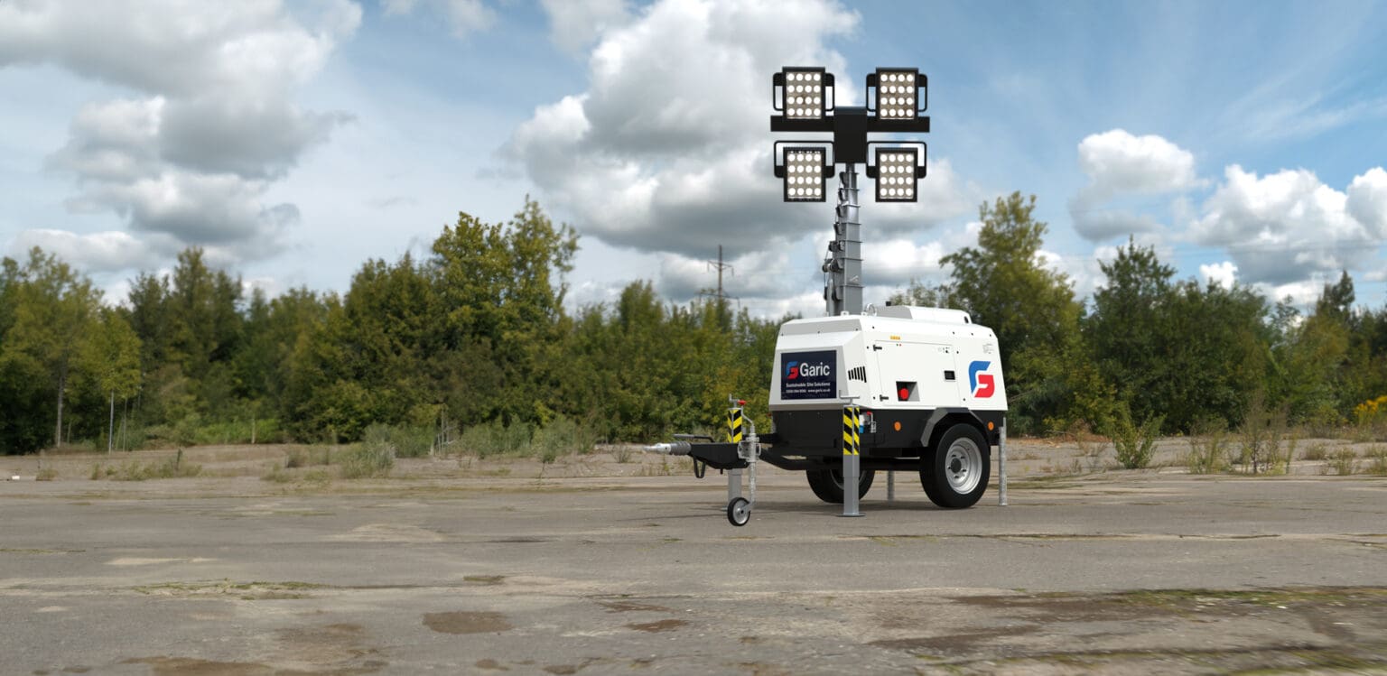 Site Lighting Towers - Hybrid Tower Light - Garic