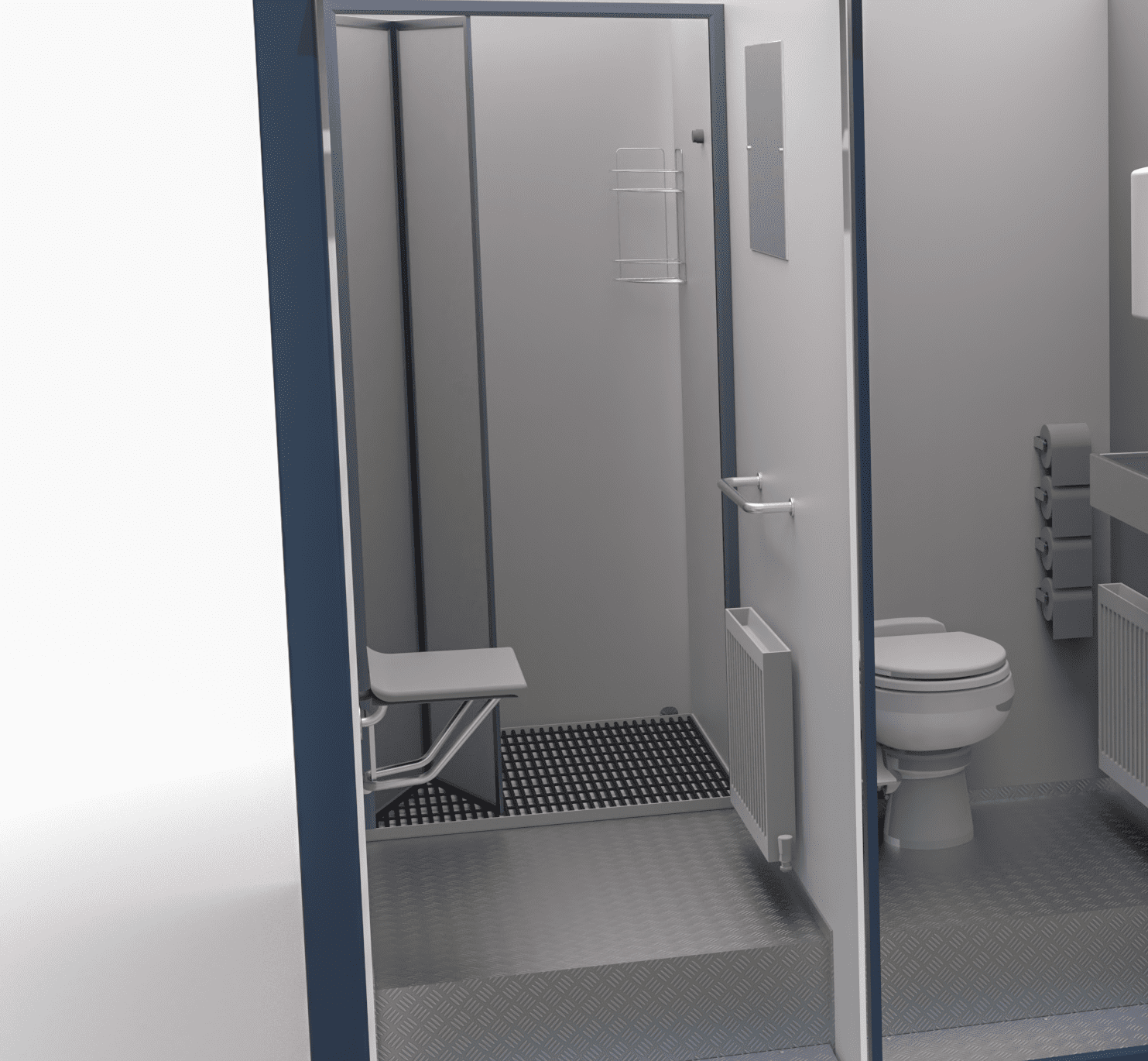 Site Toilet and Showers - 1+1 Toilet Block - Garic